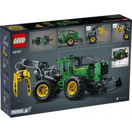 LEGO® Tehnic 42157 - Skidder John Deere 948L-II - tracción 4 ruedas