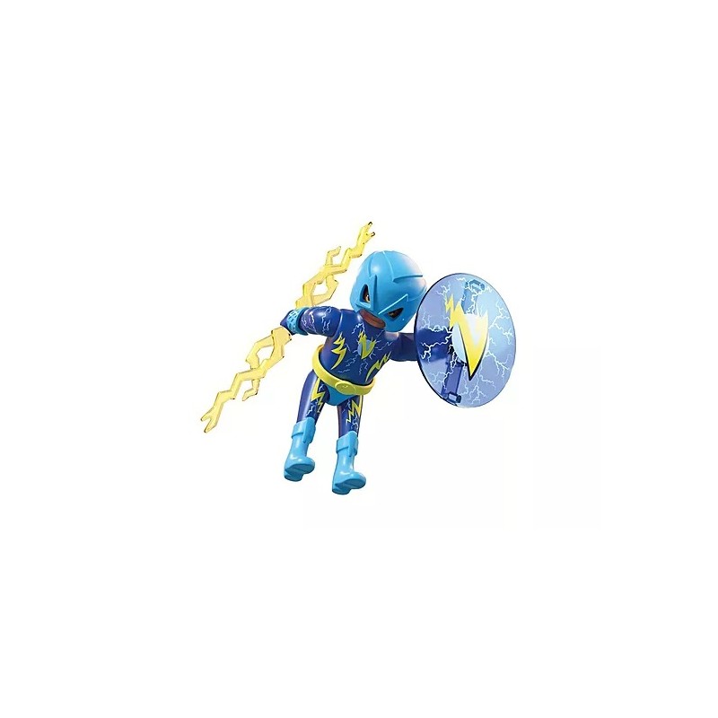 PLAYMOBIL® Héroes 71836 Héroe Relámpago - Blue Voltage - rayo - energía